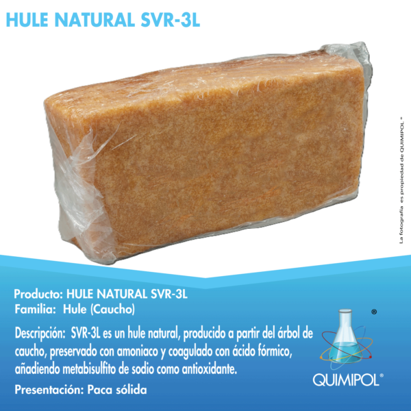 Hule Natural SVR-3L - Químicos y Polímeros Corporation S.A. de C.V.®